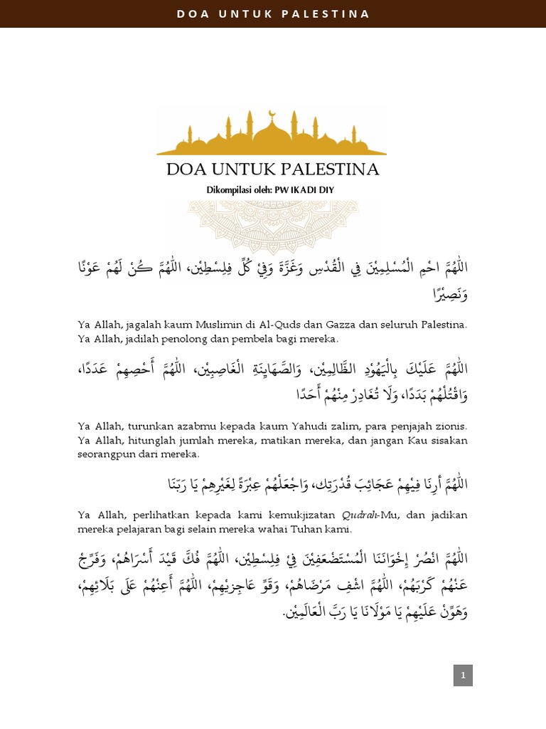 Doa Untuk Palestina | PDF