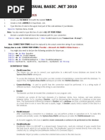 VB Net Database | PDF | Databases | Information Science