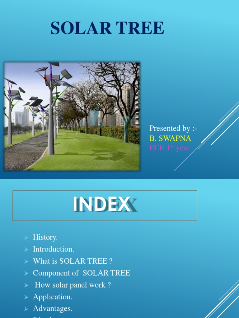 Solar Tree | PDF | Solar Power | Solar Energy