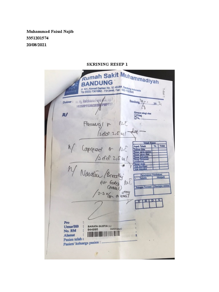Skrining Resep | PDF