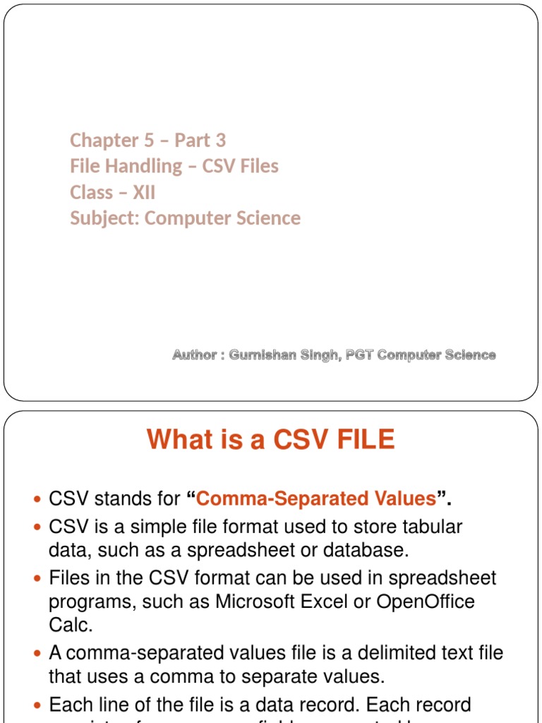 Csv Files In Python Read Write And Process Data Pdf Comma Separated Values Software