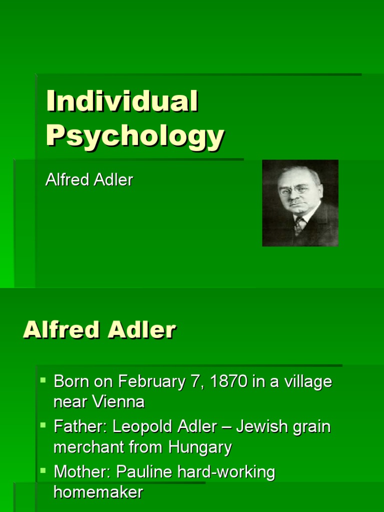 Alfred Adler's Striving for Superiority Theory | PDF | Goal ...