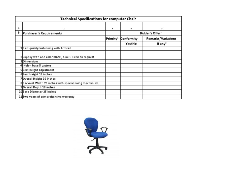 01 - Computer Chair | PDF