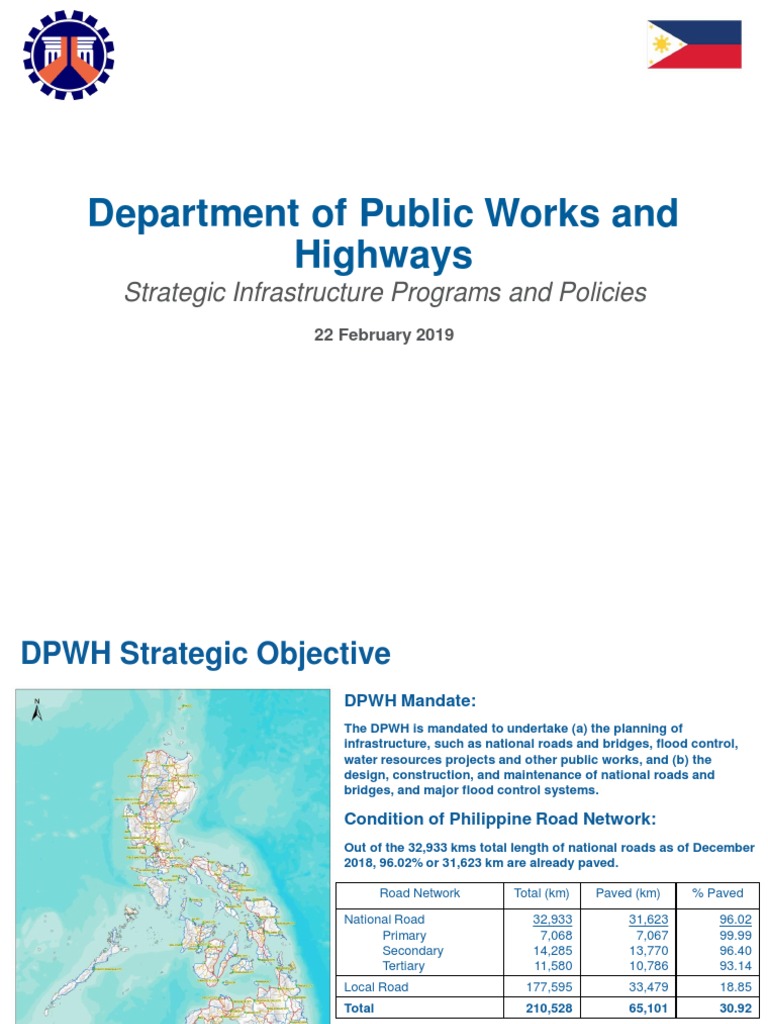 DPWH Strategic Infrastructure Programs and Policies to Achieve Livable ...