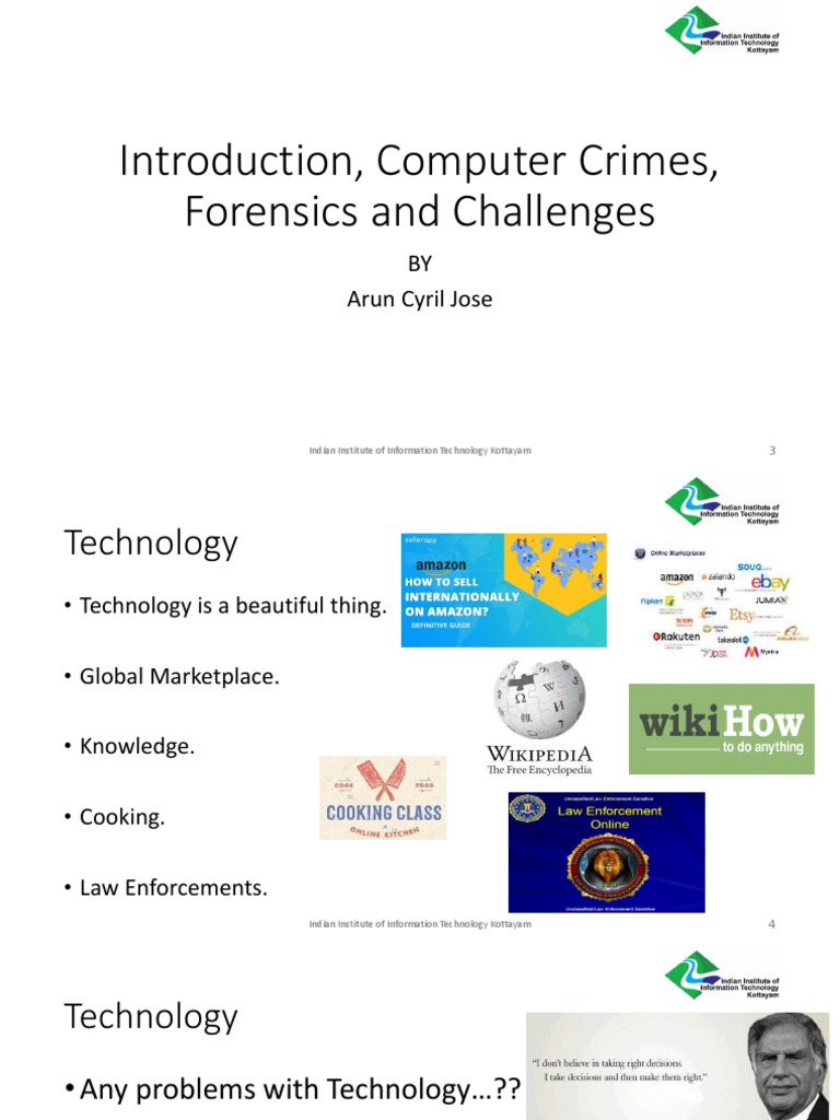 Introduction, Computer Crimes, Forensics and Challenges | PDF ...