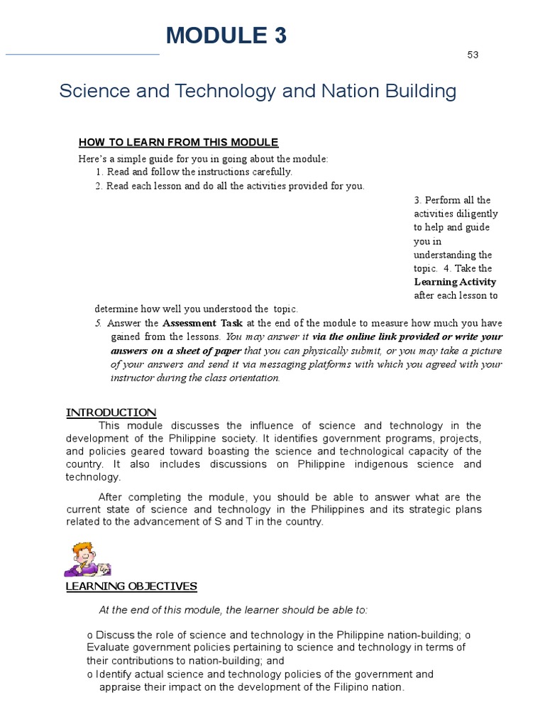 Module3. Science and Technology and Nation Building | PDF | Science | Science Education