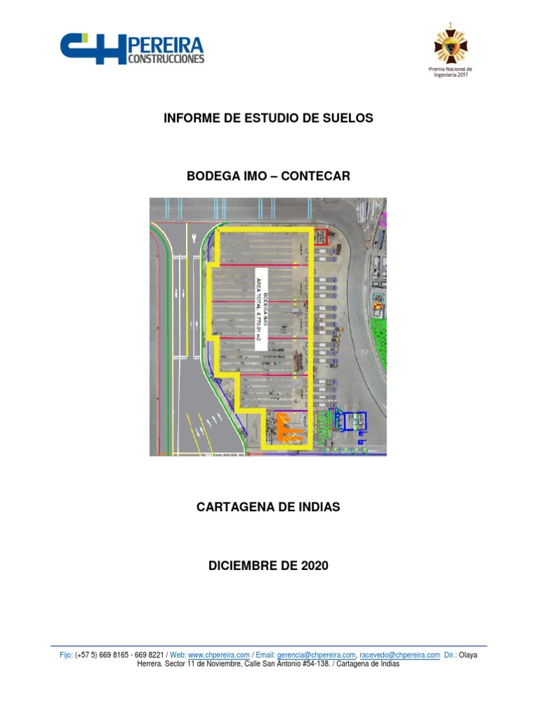 Informe de Estudio de Suelos Bodega Imo - Contecar | PDF | Geografía ...