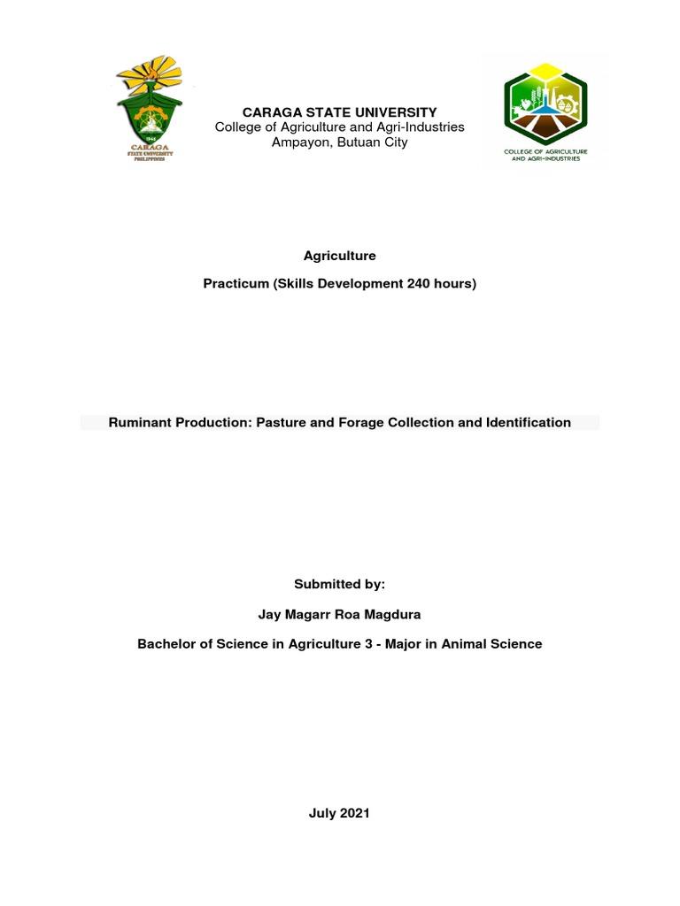 Pasture and Forage Collection and Identification | PDF | Legume | Leaf