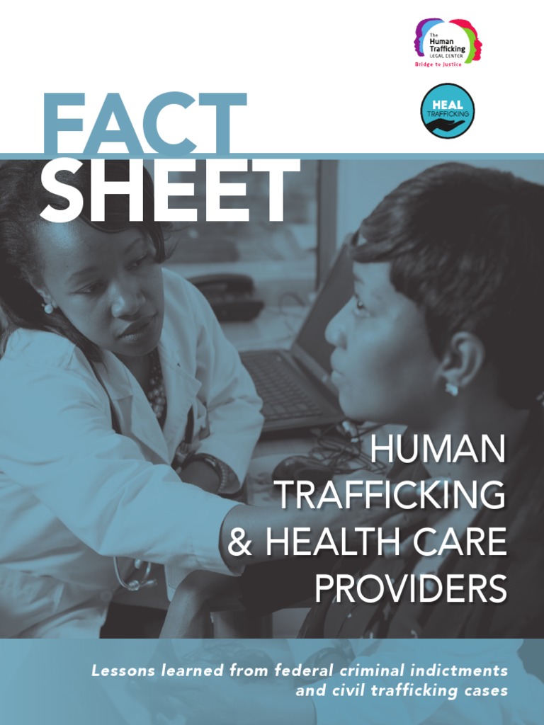 Sheet: Human Trafficking & Health Care Providers | PDF | Human ...