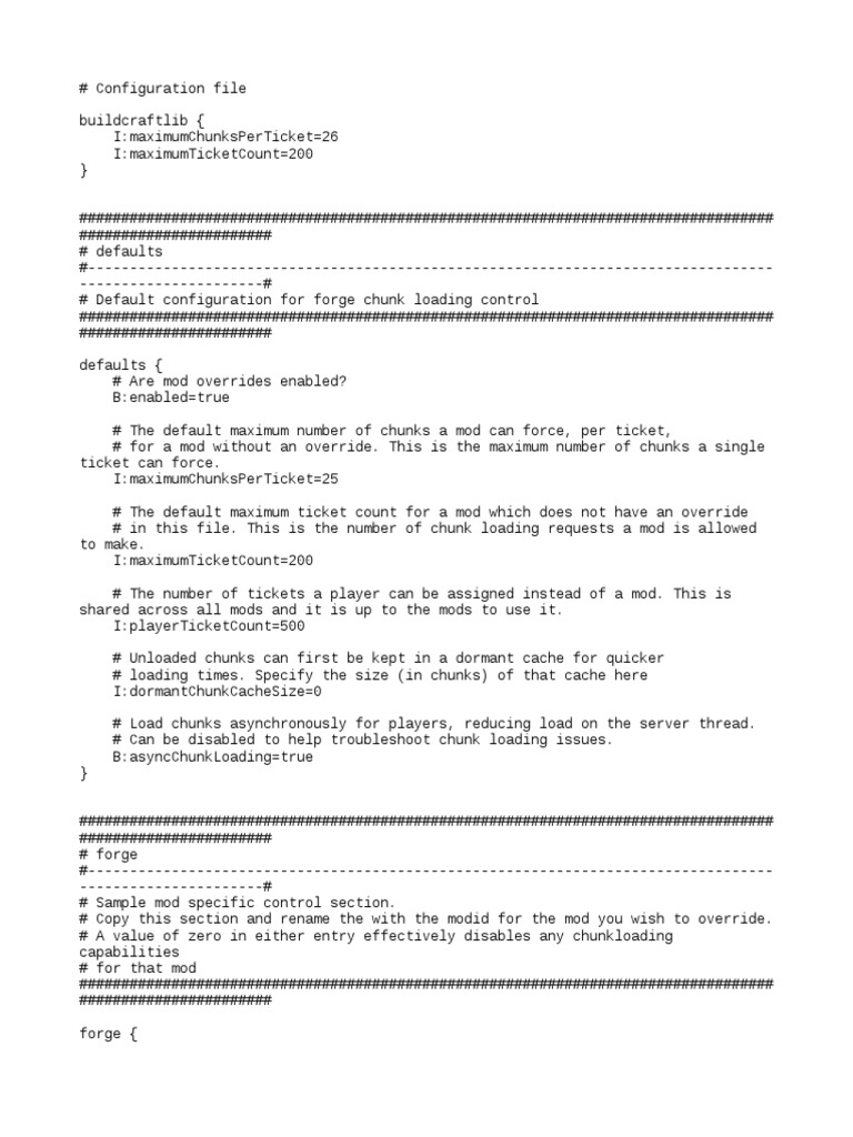 Forge Chunk Loading | PDF
