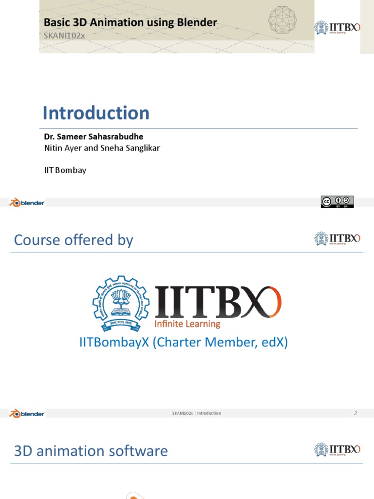 Basic 3D Animation Using Blender: SKANI102x | PDF | 3 D Computer ...