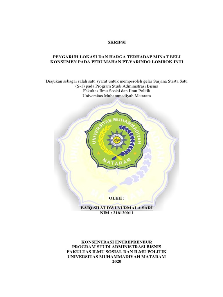 Skripsi - Cover - Bab III | PDF