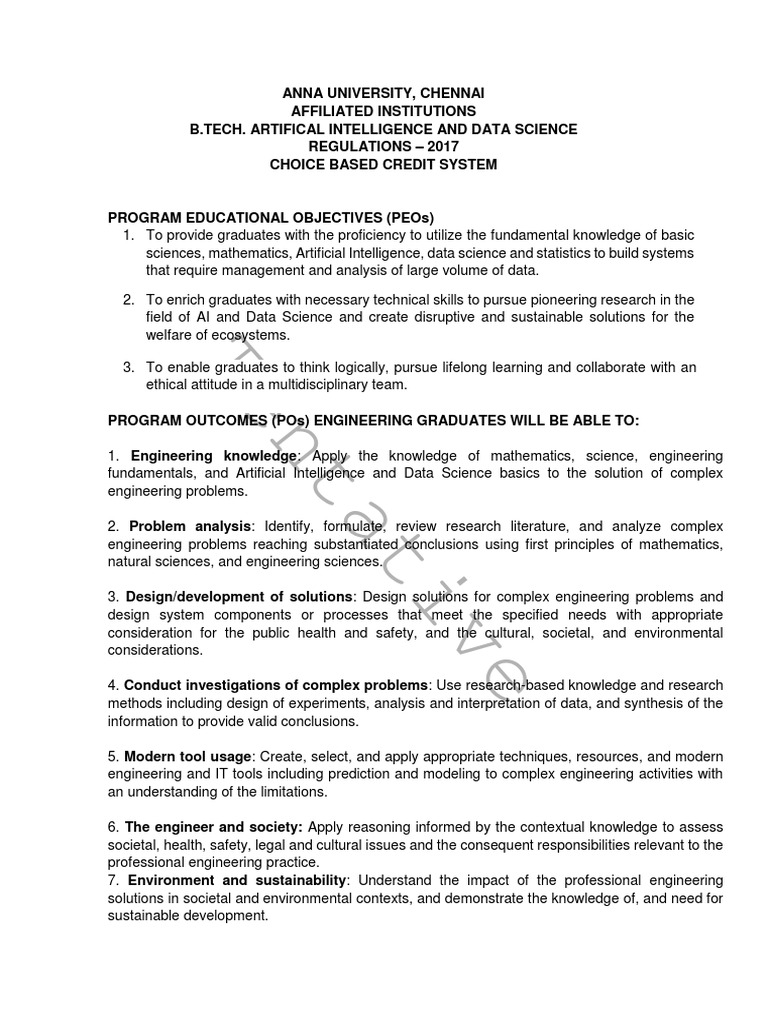 B.Tech AI & Data Science Syllabus 2021 | PDF | Integral | Adsorption
