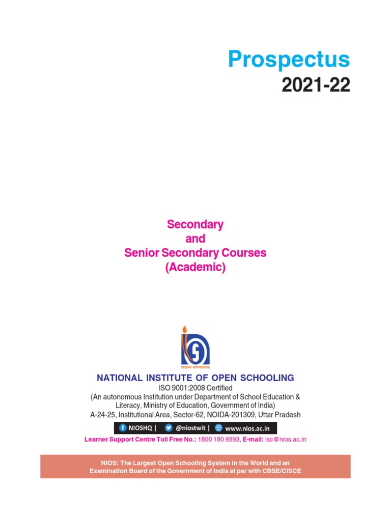 Academic Prospectus 2021 22 | PDF | University And College Admission ...