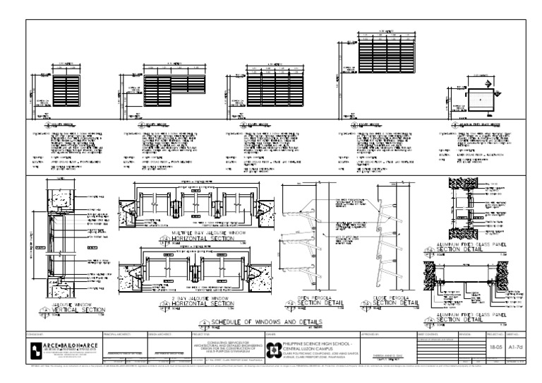 A1-7d - Window Schedule & Details | PDF | Aesthetics | Philippines