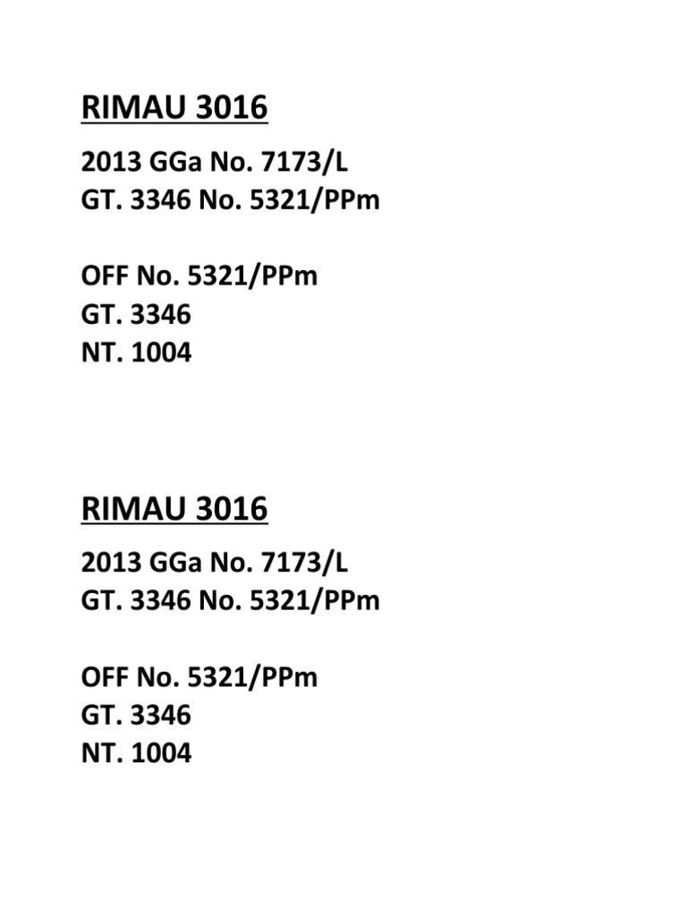 Tanda Selar +rimau 3016 | PDF
