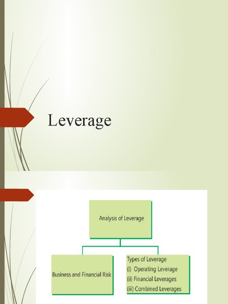 Leverage My Ppts | PDF | Leverage (Finance) | Capital Structure