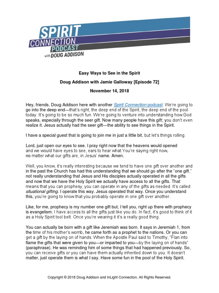 Episode 72 Doug Addison With Jamie Galloway Easy Ways To See in The ...