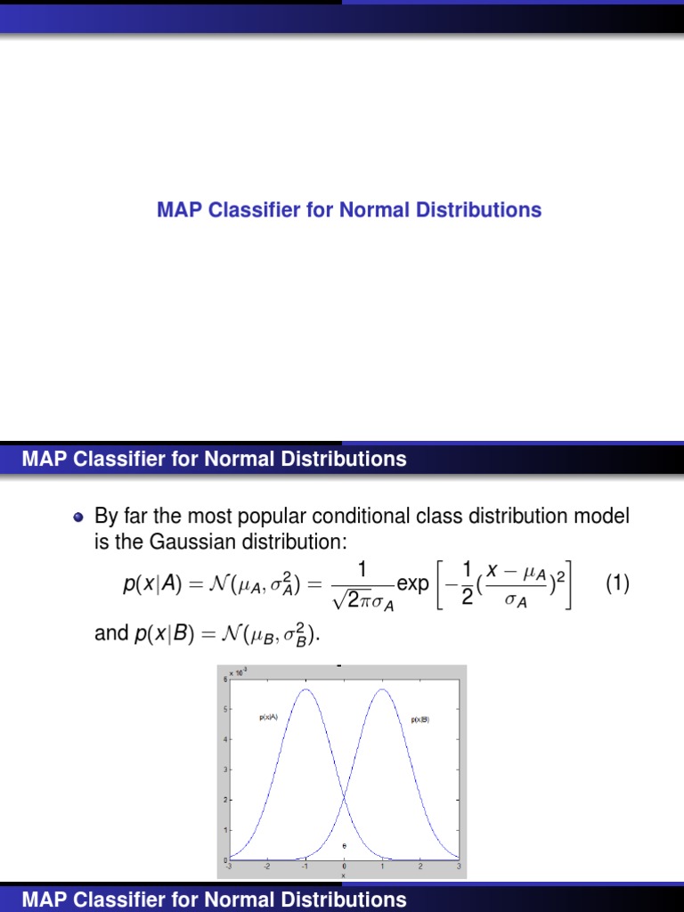 MAP Classifier For Normal Distributions: Alexander Wong SYDE 372 | Download Free PDF | Normal ...