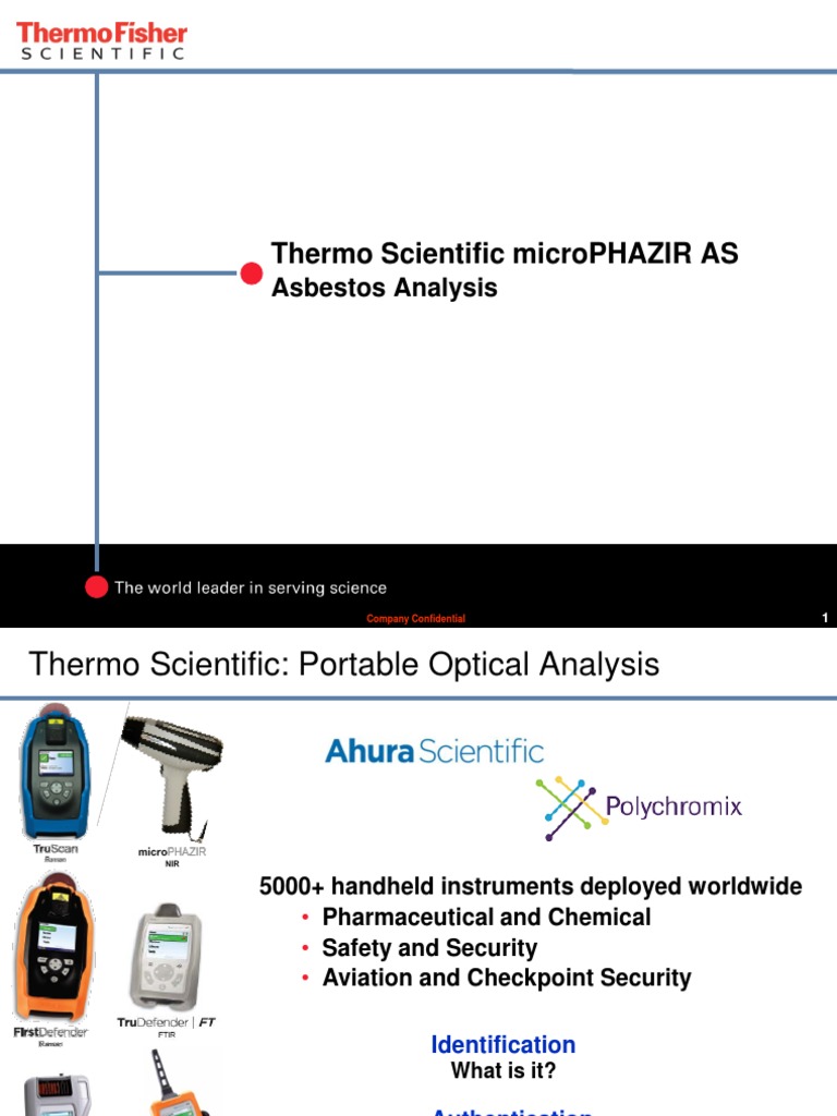 Thermo Scientific Microphazir As: Asbestos Analysis | PDF | Asbestos ...