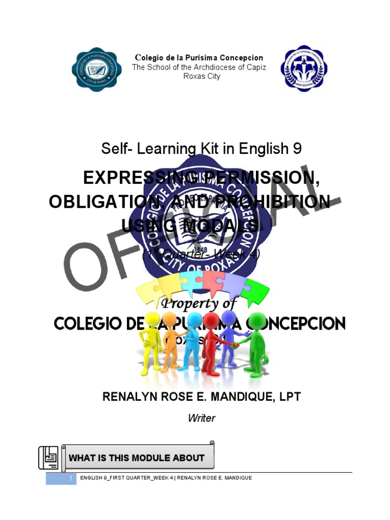 Expressing Permission, Obligation, and Prohibition Using Modals | PDF ...