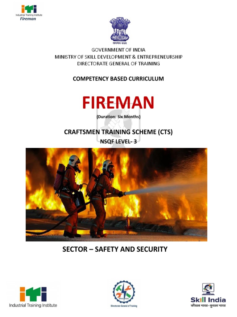 Competency Based Curriculum for Fireman (Duration: Six Months) | PDF ...