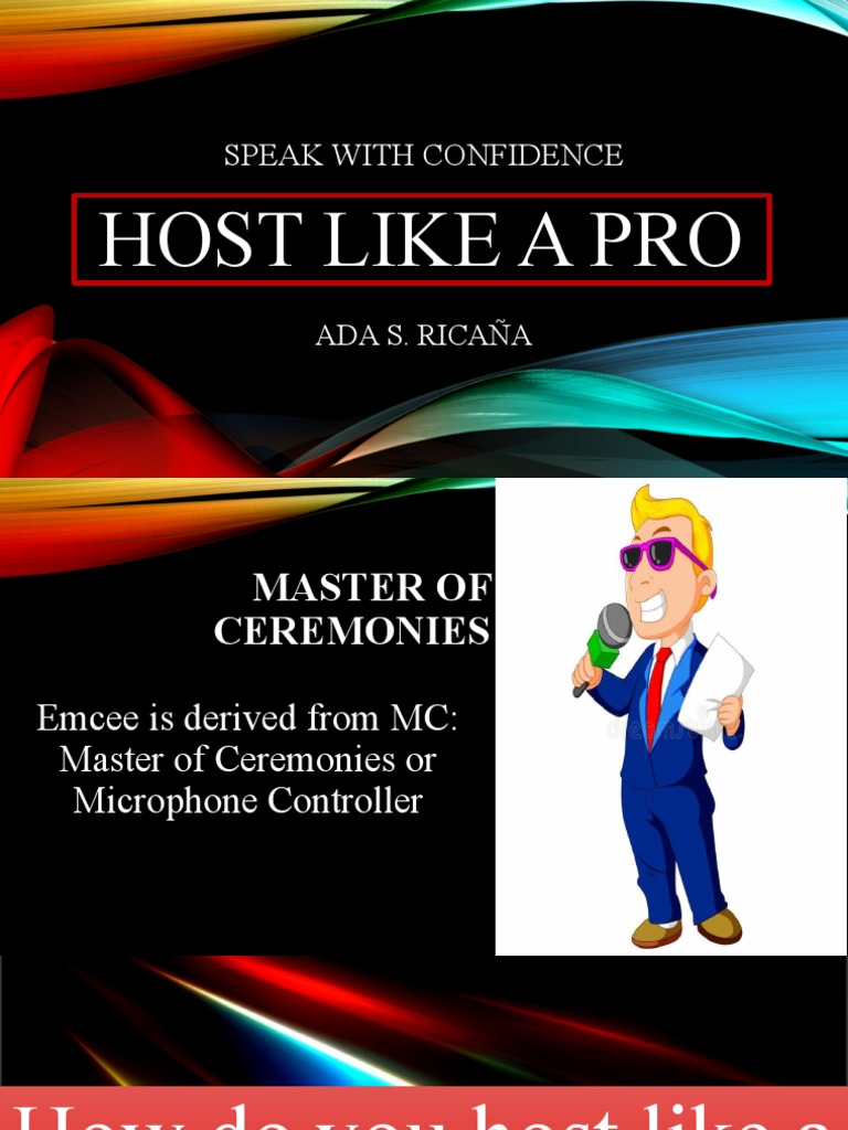 Roles of An Emcee 2021 | PDF