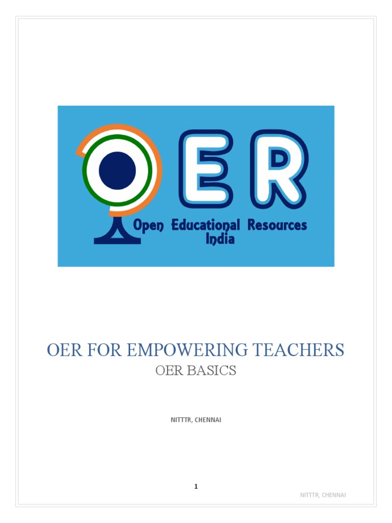 OER Basics - 1 | PDF | Copyright | Free Content OER Basics - 1 | PDF | Copyright | Free Content