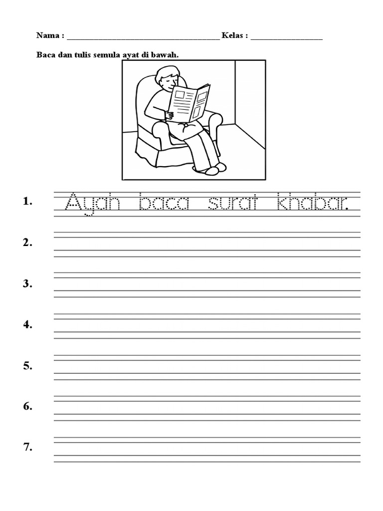 Tulisan Cantik Tahun 2 | PDF