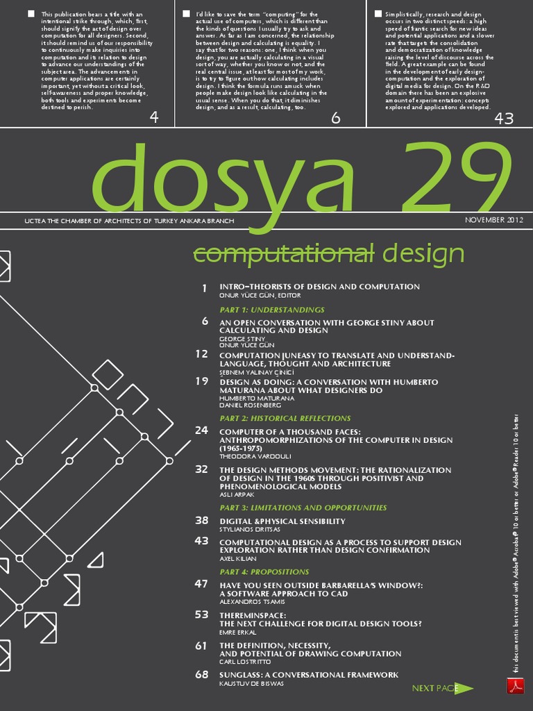 Dosya 29 Computational Design | PDF | Design | Reason