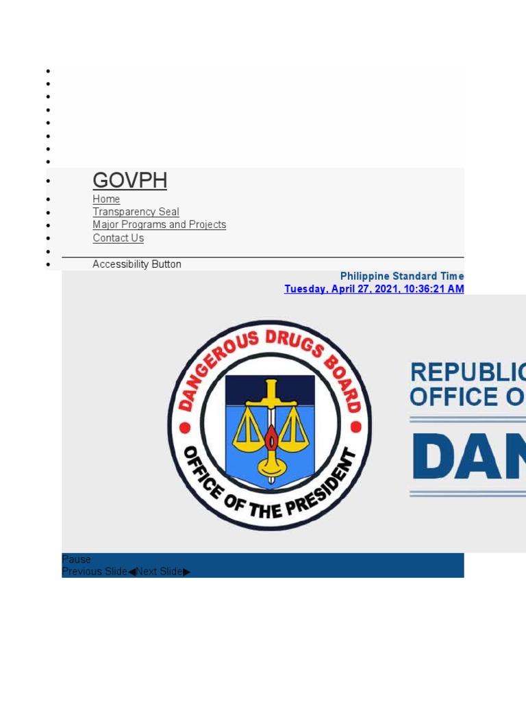 Overview of the Dangerous Drugs Board's Preventive Education Programs ...