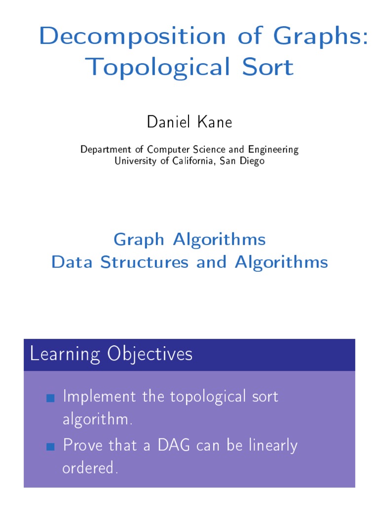 Graph Decomposition 7 Topological-Sort | PDF | Mathematics | Discrete ...