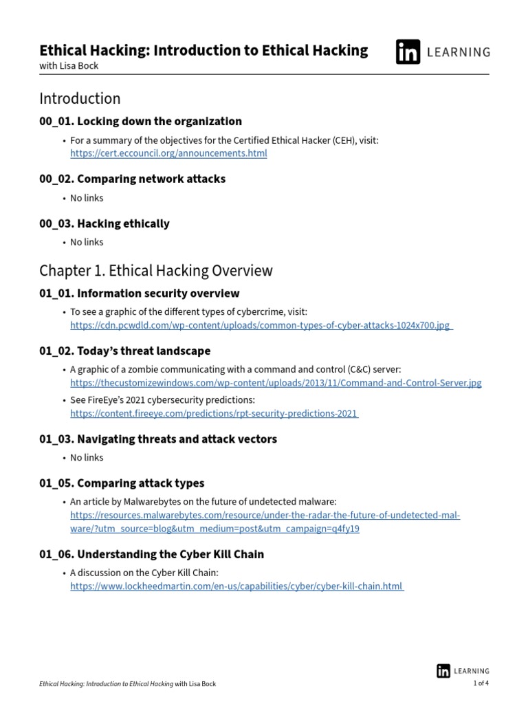 Ethical Hacking: Introduction To Ethical Hacking | PDF | Security ...