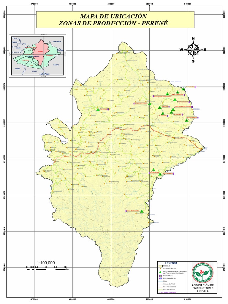 Mapa Ubicación Zonas Perene | PDF