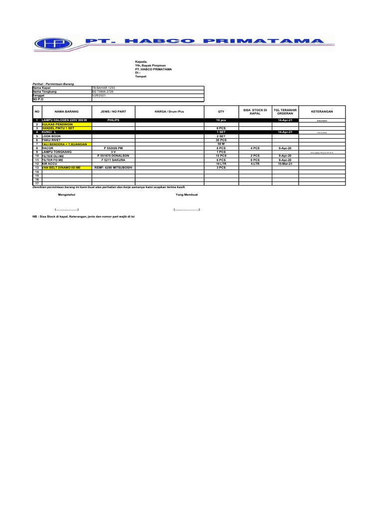 Form Amprahan 28 Mei 2021 | PDF