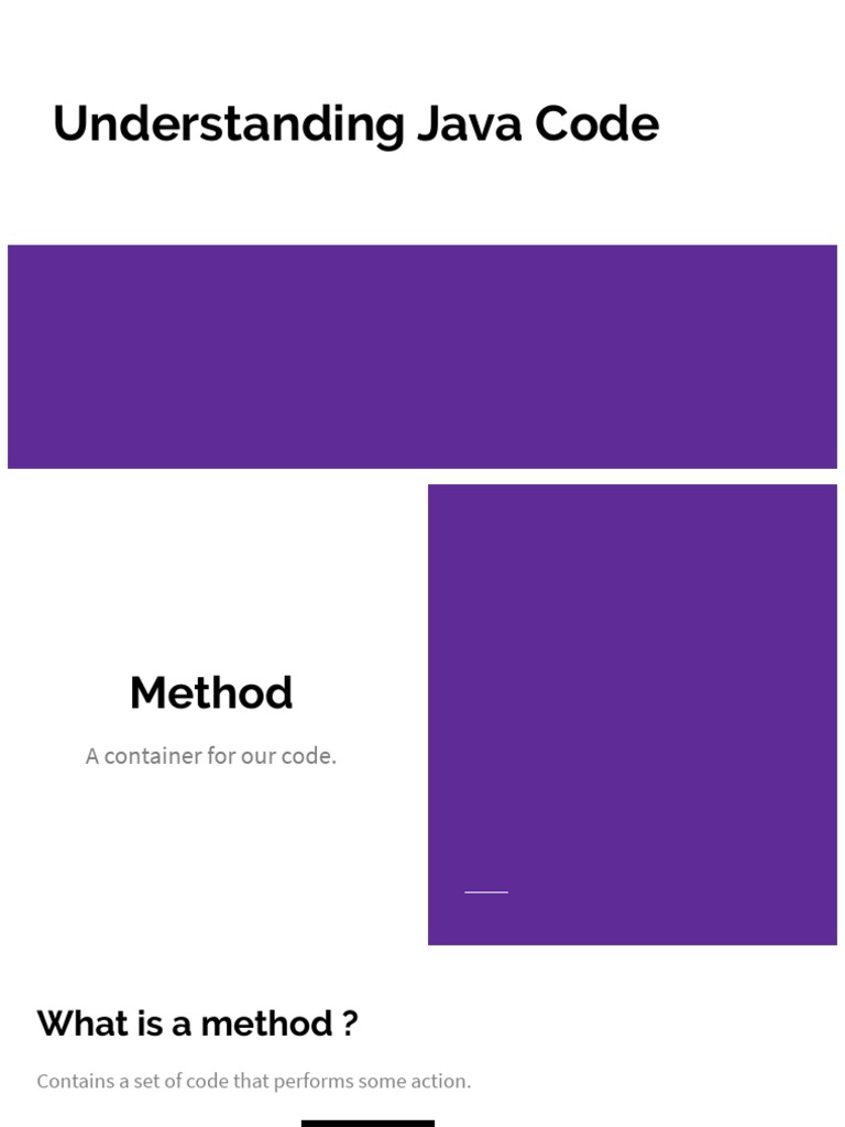 Understanding The Fundamentals Of Methods In Java Their Purpose