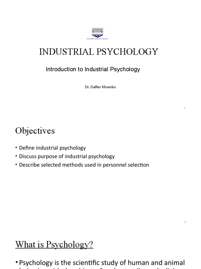 Lesson 1 Intro - Ipsych | PDF | Industrial And Organizational ...