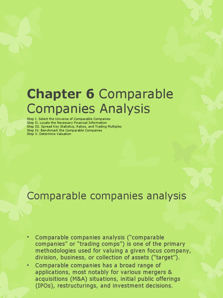 Chapter 6 Comparable Companies Analysis | PDF | Valuation (Finance ...