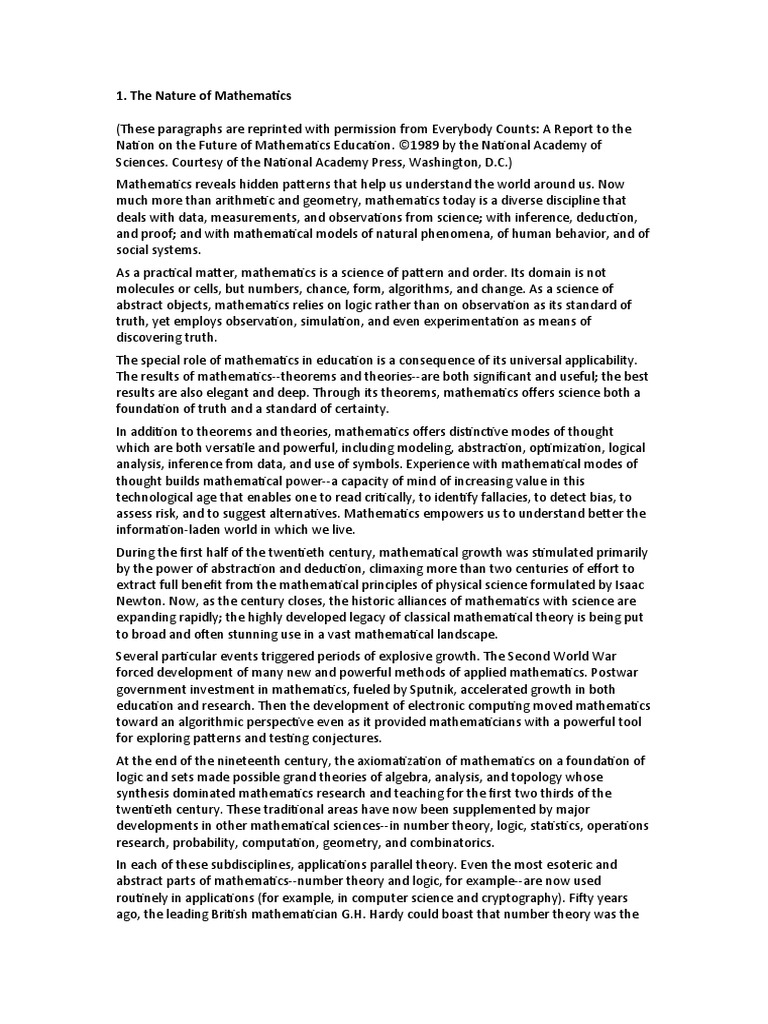 Mathematics In The Modern World PDF Mathematics Compound Interest