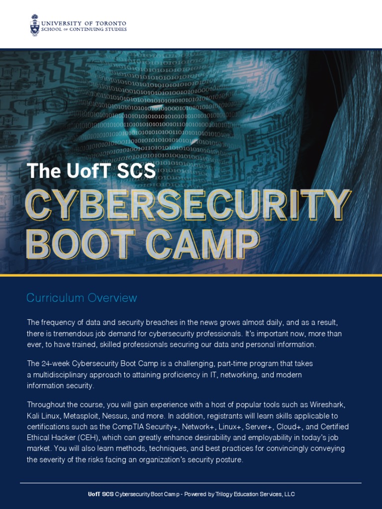 Cybersecurity Boot Camp Cybersecurity Boot Camp: The Uoft Scs | Download Free PDF | Computer ...