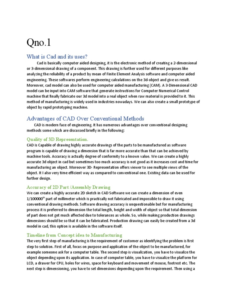 Cad Assignment | PDF | Computer Aided Design | 3 D Computer Graphics