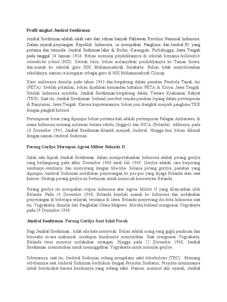 Jendral Sudirman | PDF | Sejarah