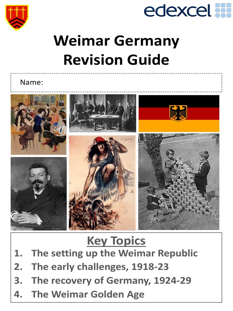 Weimar Germany Revision Guide | PDF | Weimar Republic | World War I ...