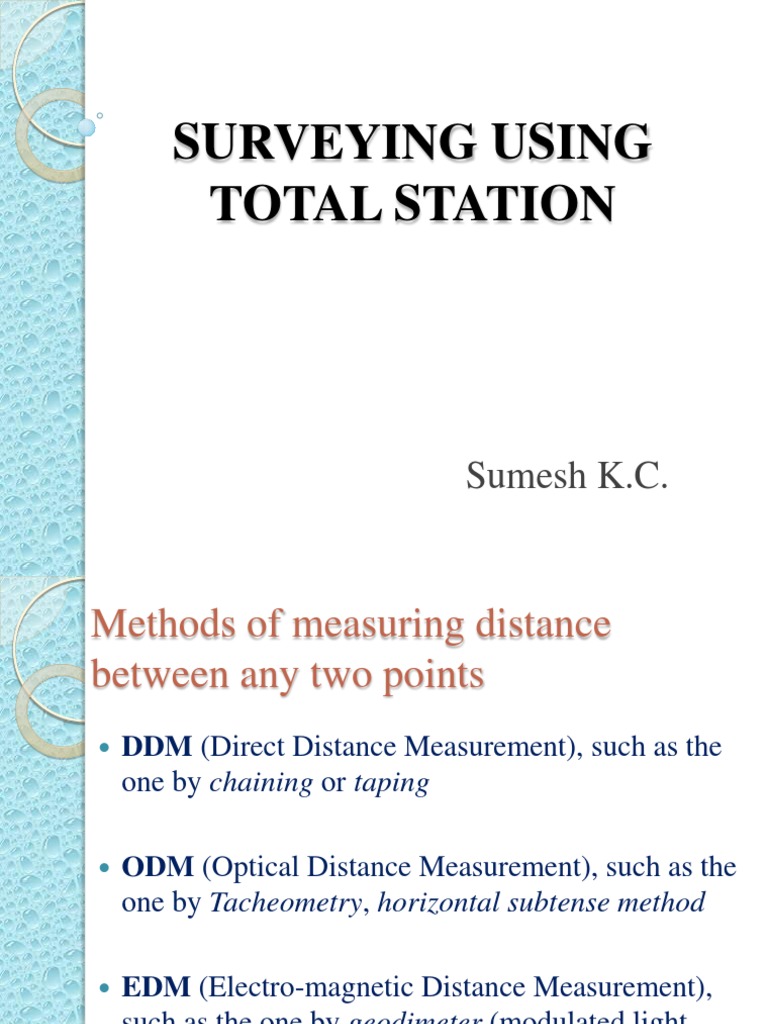 Total Station Survey: A Comprehensive Guide | PDF | Surveying ...
