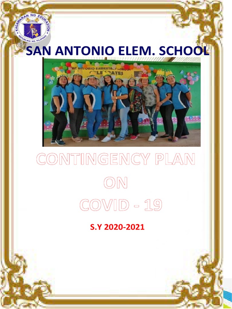 San Antonio Elem. School: Contingency Plan ON Covid - 19 | PDF ...