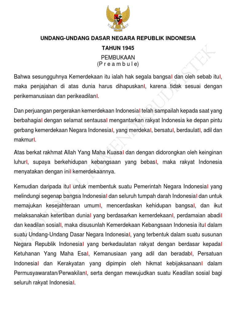 Naskah Uud 1945 PDF | PDF