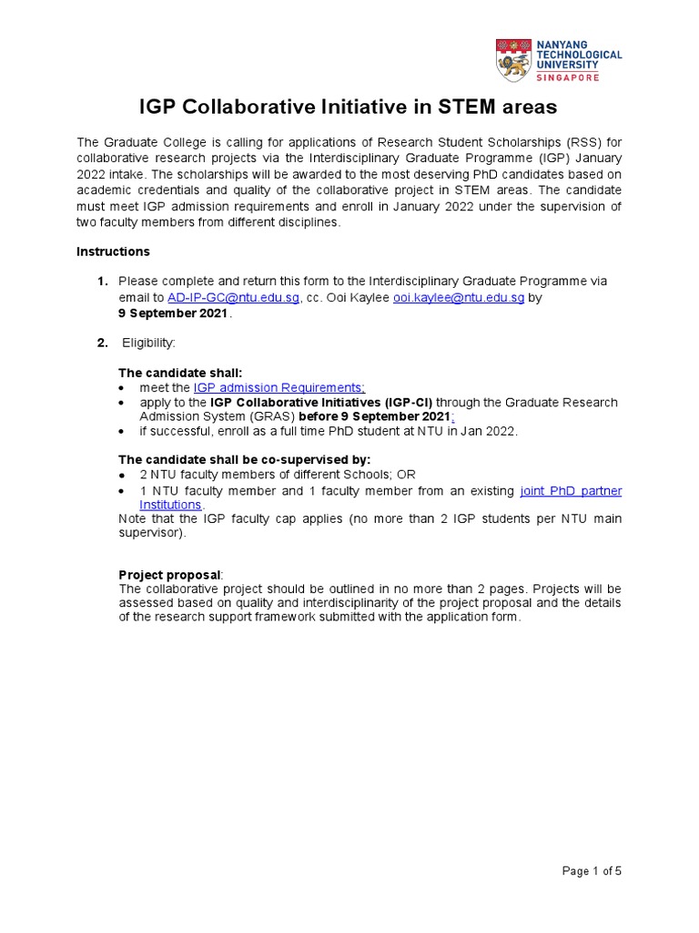 Application Form-IGP CI | PDF | Graduate Record Examinations | Doctor ...