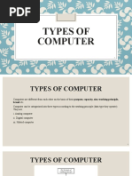 Classification of Computers According To Technology and Size | PDF ...