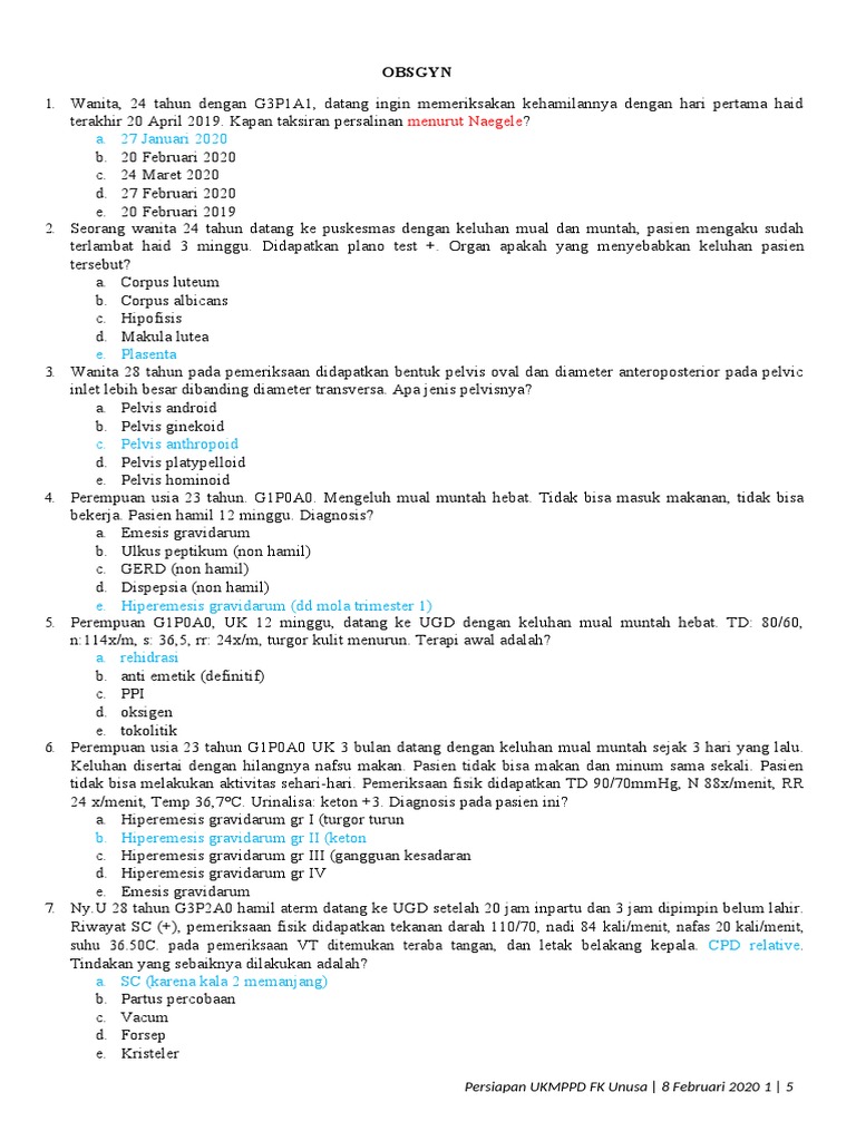 Ukmppd OBSGYN | PDF