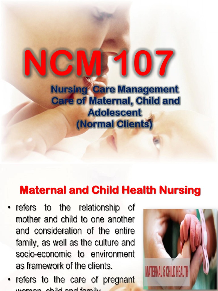 Module 1 NCM 107 New | PDF | Maternal Health | Maternal Death